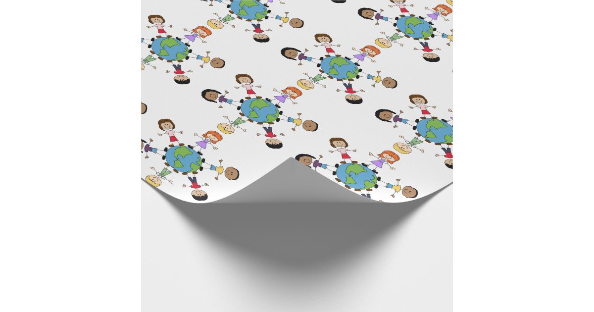 Children Around the World Wrapping Paper | Zazzle