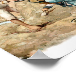 Children Build Vintage Sandcastle Poster | Zazzle