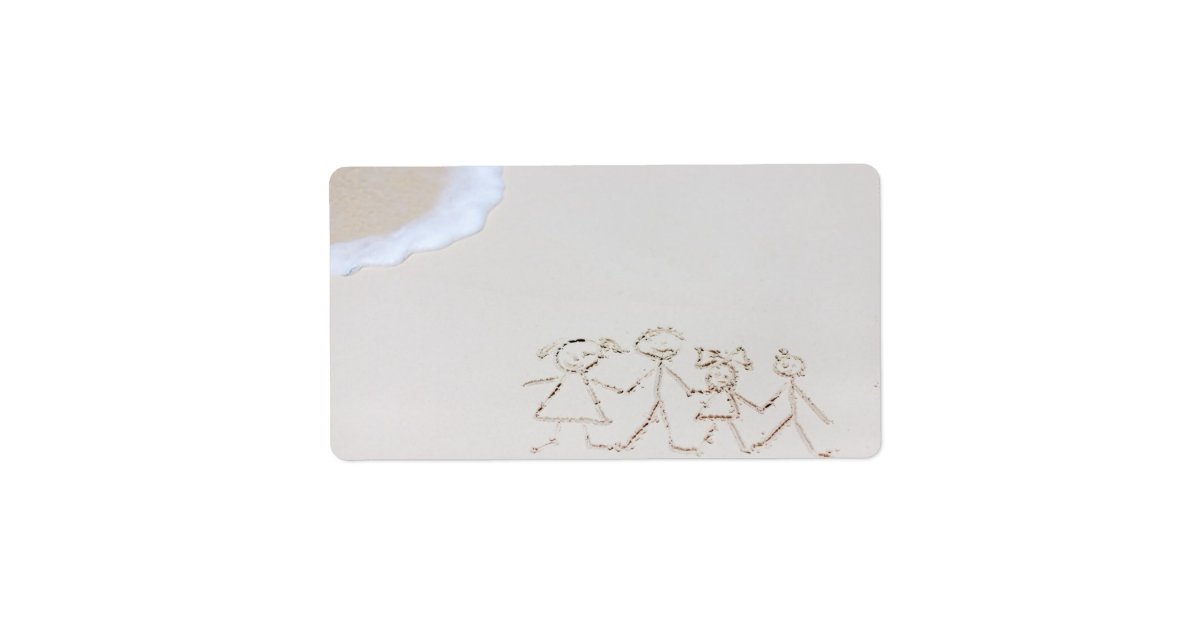 Children drawing label | Zazzle