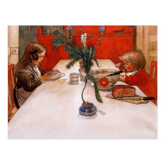 Children Eating Supper Postcard | Zazzle.com