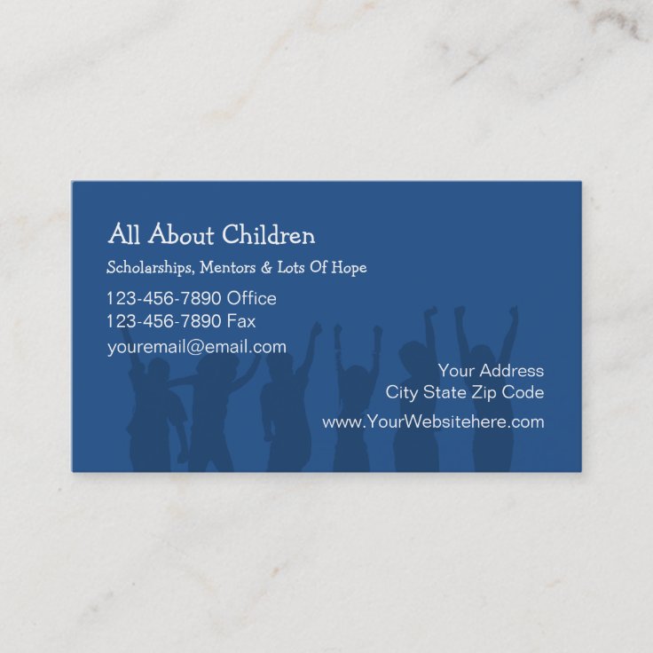 Children Education Business Cards | Zazzle