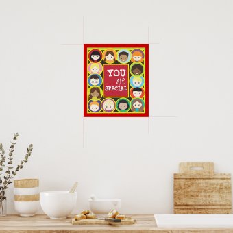 Children Faces Teacher's Classroom Poster | Zazzle