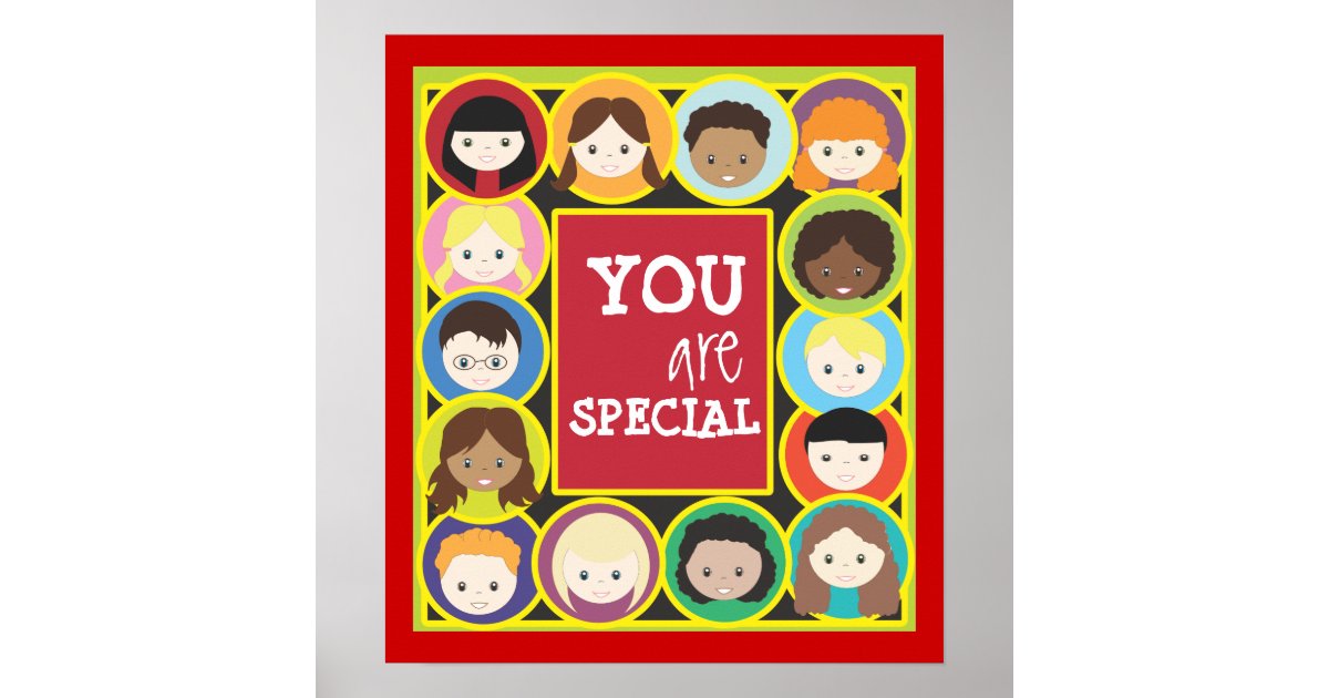 Children Faces Teacher's Classroom Poster | Zazzle