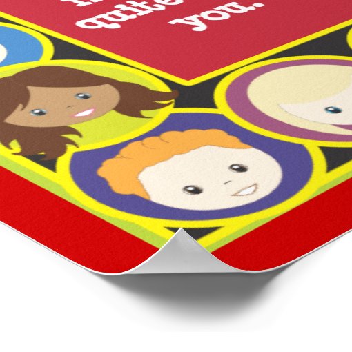 Children Faces Teacher's Classroom Poster | Zazzle