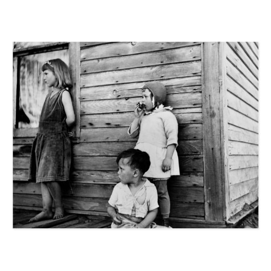 Children in Poverty: 1930s Postcard | Zazzle.com
