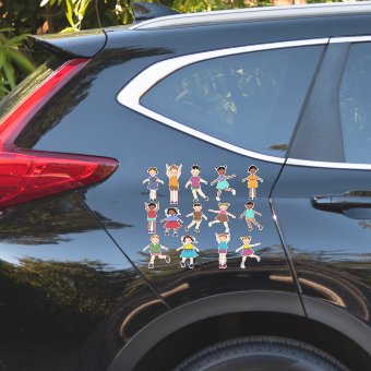 Children Playing Stickers | Zazzle