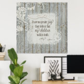 Children Walk in Truth - 3 John 1:4 Poster | Zazzle