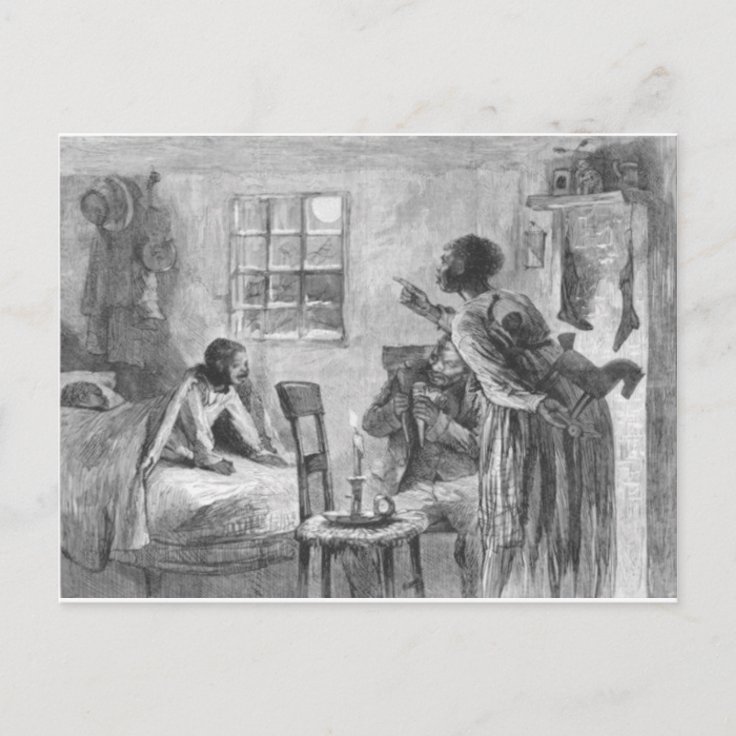 Children Wide Awake on Christmas Eve Holiday Postcard | Zazzle