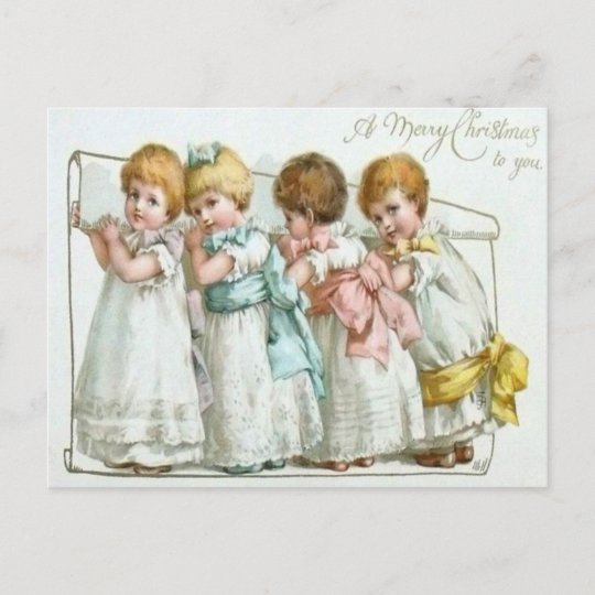 Children With Their List Postcard | Zazzle.com