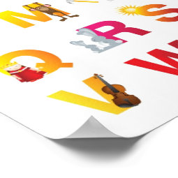 childrens alphabet poster | Zazzle