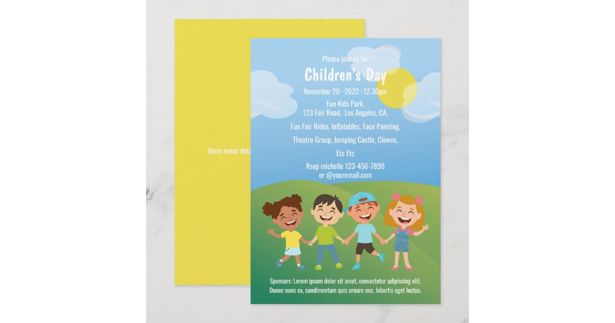 Children's Day Invitation | Zazzle