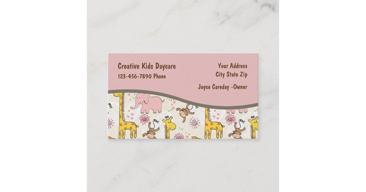 Children's Daycare Business Cards | Zazzle