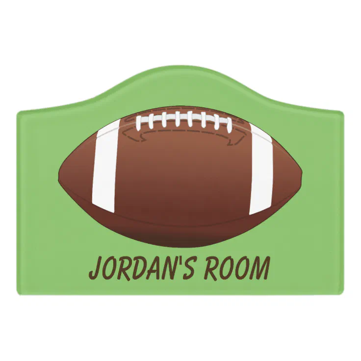 Children's Door Sign Football | Zazzle