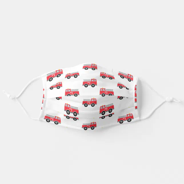 Children's Fire Truck Face Mask | Zazzle