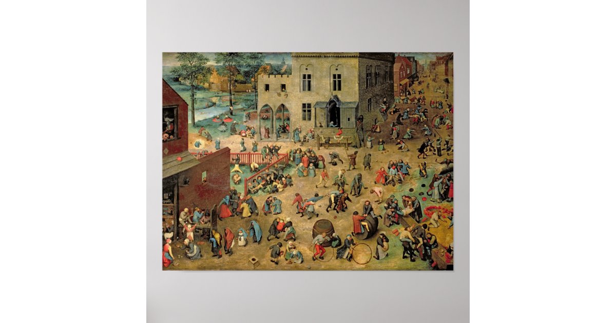 Children's Games , 1560 Poster | Zazzle
