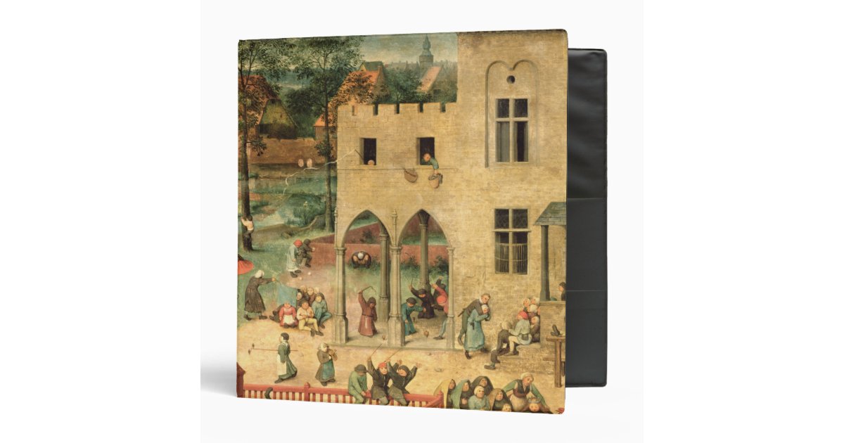 Children's Games : detail of top left-hand 3 Ring Binder | Zazzle