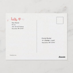 Children's Hello from Teacher Postcard | Zazzle