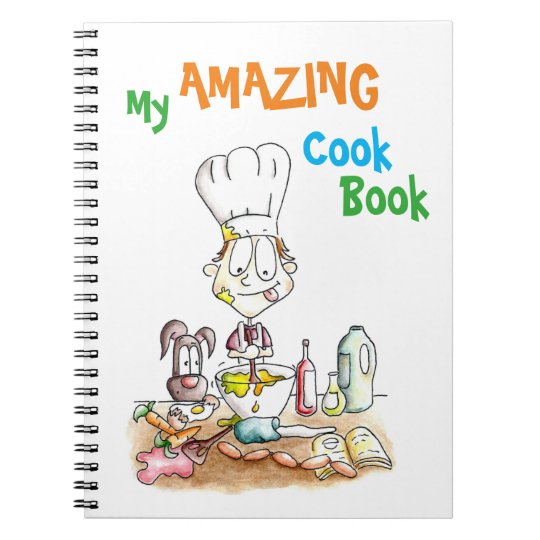 Children's Illustrated Recipe Notebook | Zazzle.com