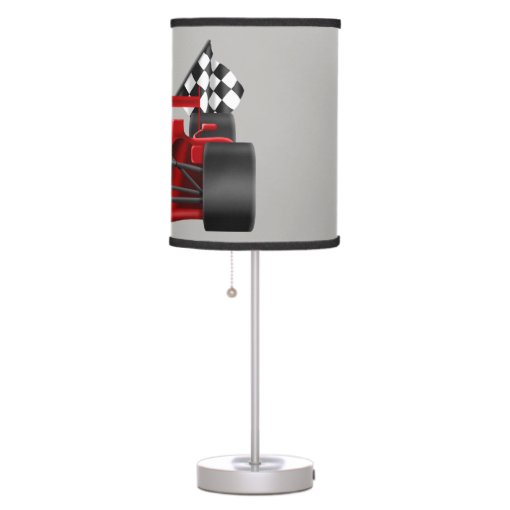 Children's Lamp Race Car Checkered Flag | Zazzle