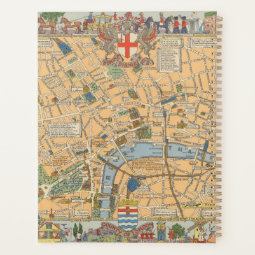 Children's Map of London, England Planner | Zazzle