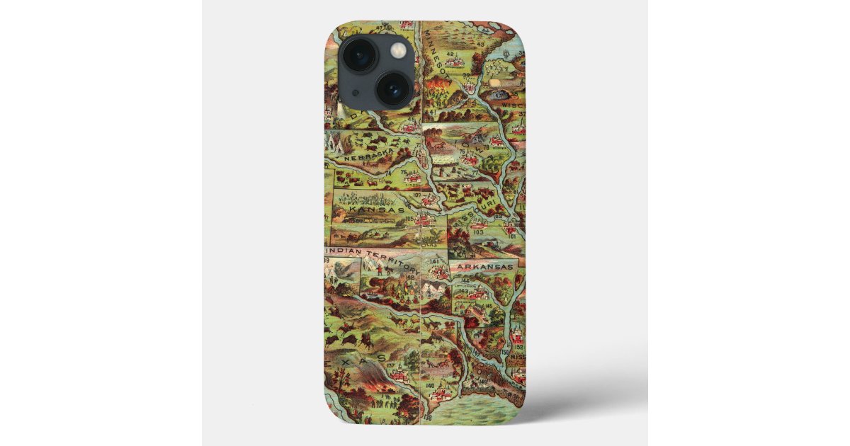 Children's Map of the United States Case-Mate iPhone Case | Zazzle