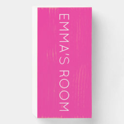 Children's Personalized Bedroom Wall Art Wooden Box Sign | Zazzle