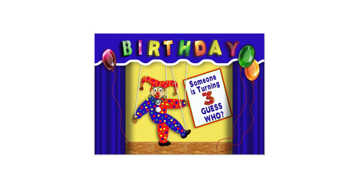 Children's Puppet Show Invitation | Zazzle.com