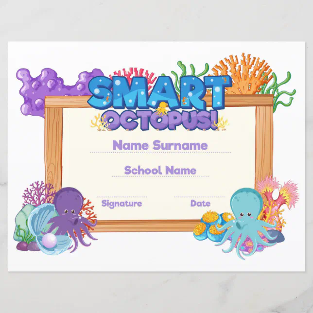 Children's Smart Certificate Award | Zazzle