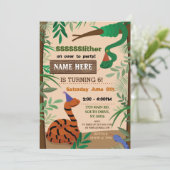 Children's Snake Birthday Party Reptile Snakes Invitation | Zazzle