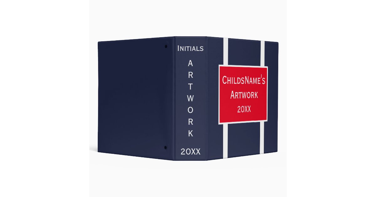 Child's Artwork Binder | Zazzle