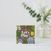 Child's Playdate Fun Animals Card | Zazzle