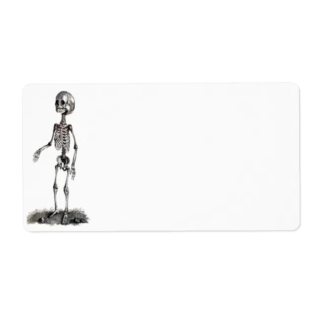 Child's Skeleton Label | Zazzle