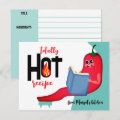 chile chile pepper reading smart food recipe cards | Zazzle