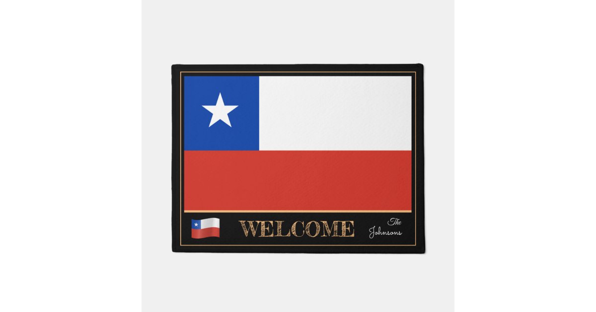 Chile & Chilean Flag house /sports Welcome Doormat | Zazzle
