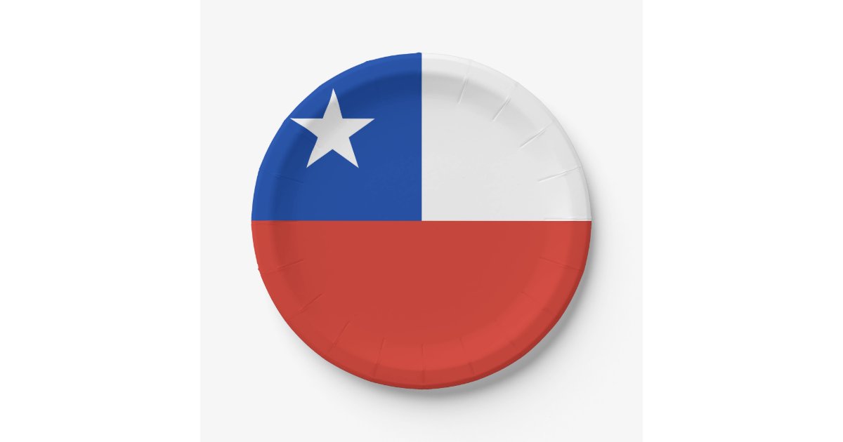 Chile (Chilean) Flag Paper Plates | Zazzle