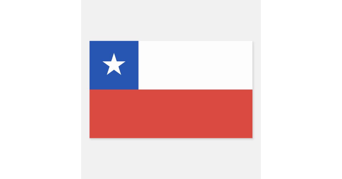 Chile/Chilean Flag Rectangular Sticker | Zazzle