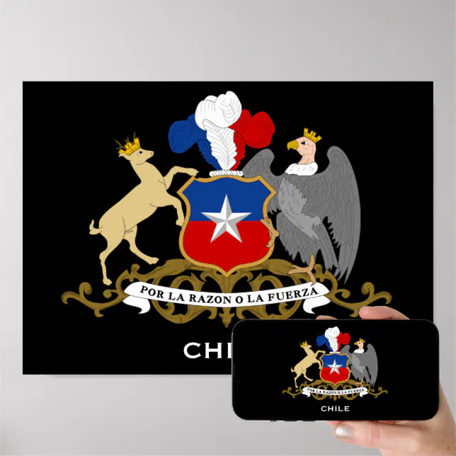 Chile* Coat of Arms Poster | Zazzle