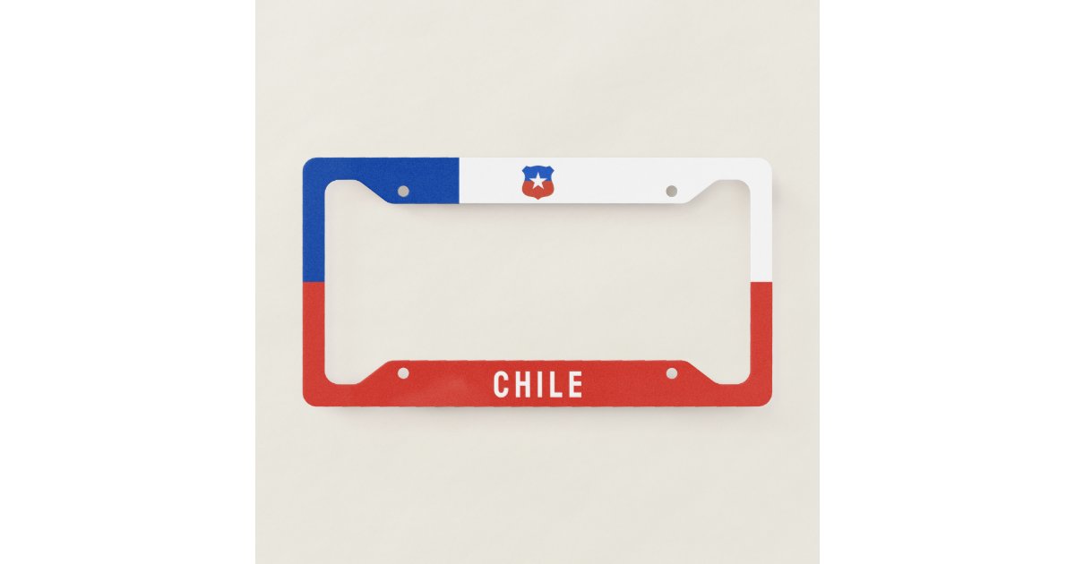 Chile Emblem License Plate Frame | Zazzle