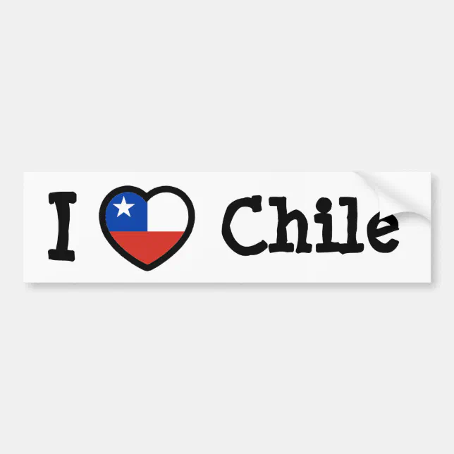 Chile Flag Bumper Sticker | Zazzle