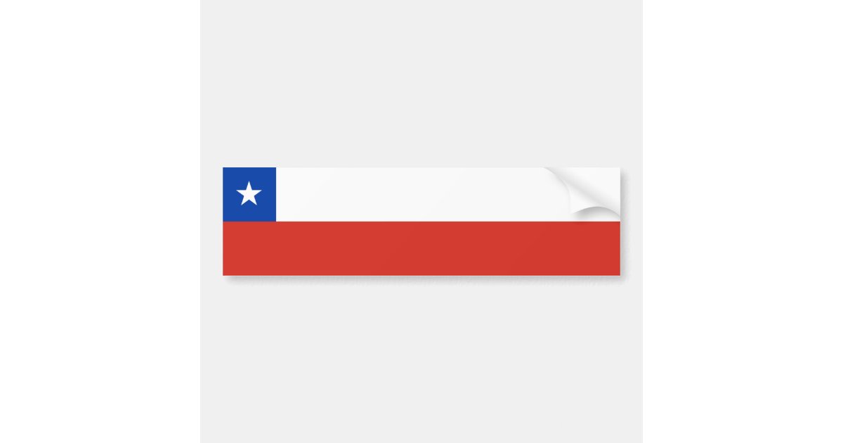 Chile Flag Bumper Sticker | Zazzle