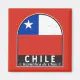 Chile Flag Emblem Distressed Vintage Magnet | Zazzle