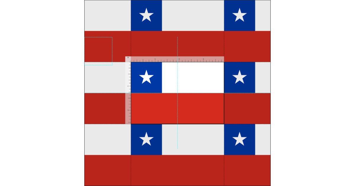 Chile Flag Fabric | Zazzle