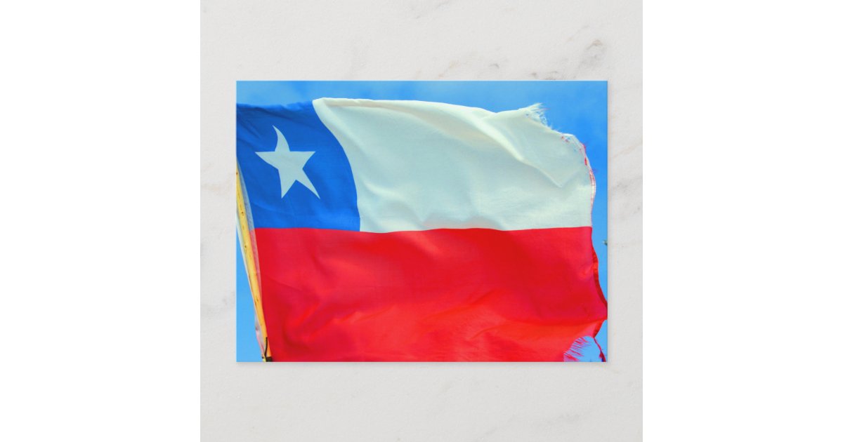 chile flag postcard | Zazzle