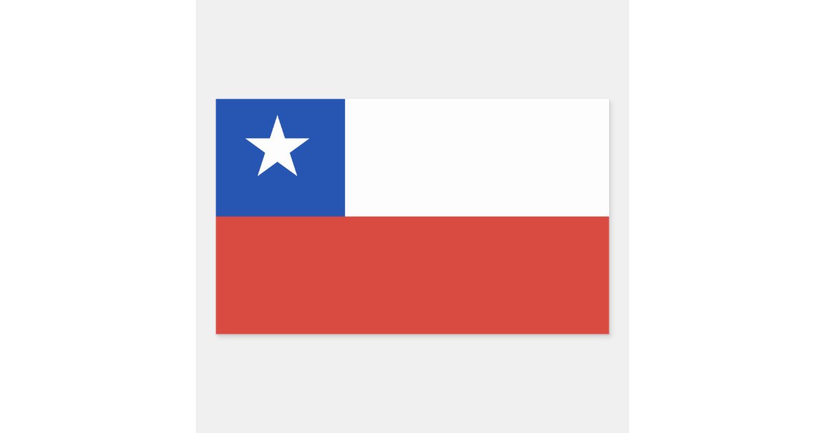 Chile Flag Rectangular Sticker | Zazzle
