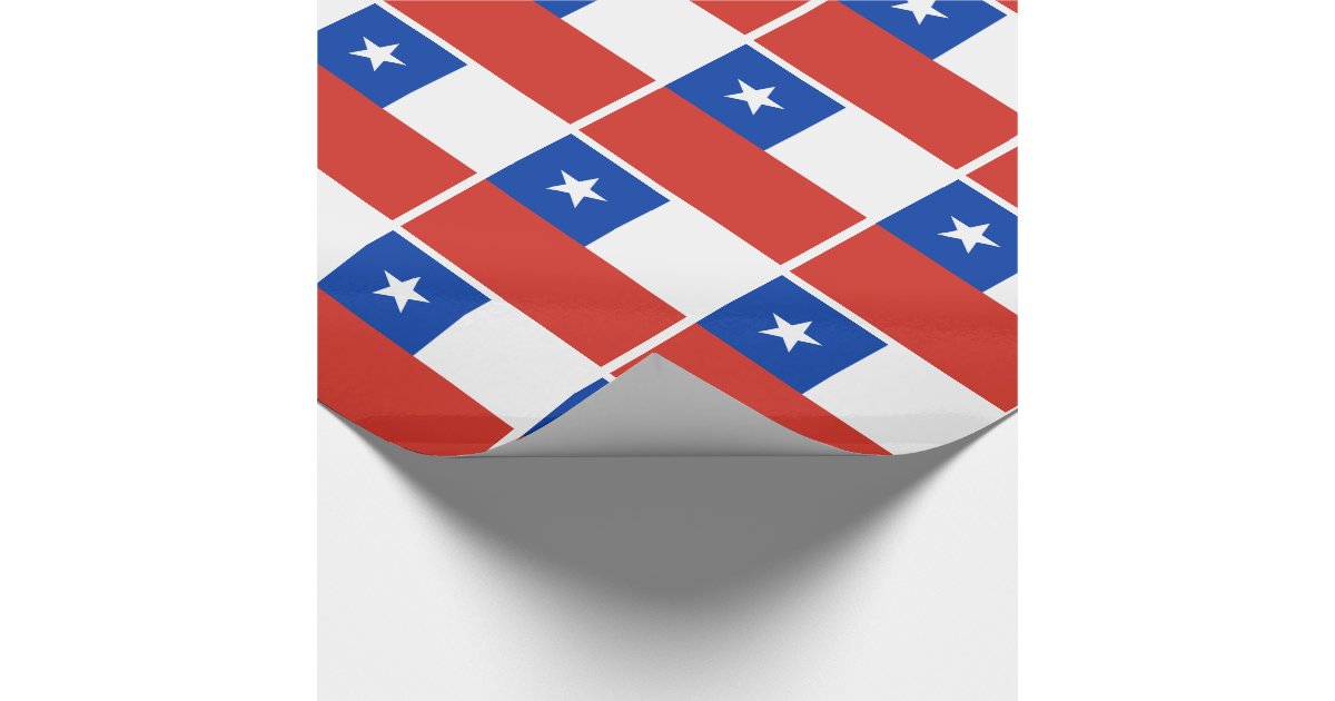 Chile Flag Wrapping Paper | Zazzle