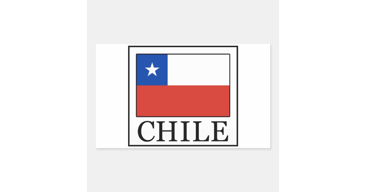 Chile Rectangular Sticker | Zazzle
