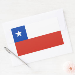 Chilean Flag, Flag of Chile Rectangular Sticker | Zazzle