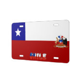 Chilean flag license plate | Zazzle