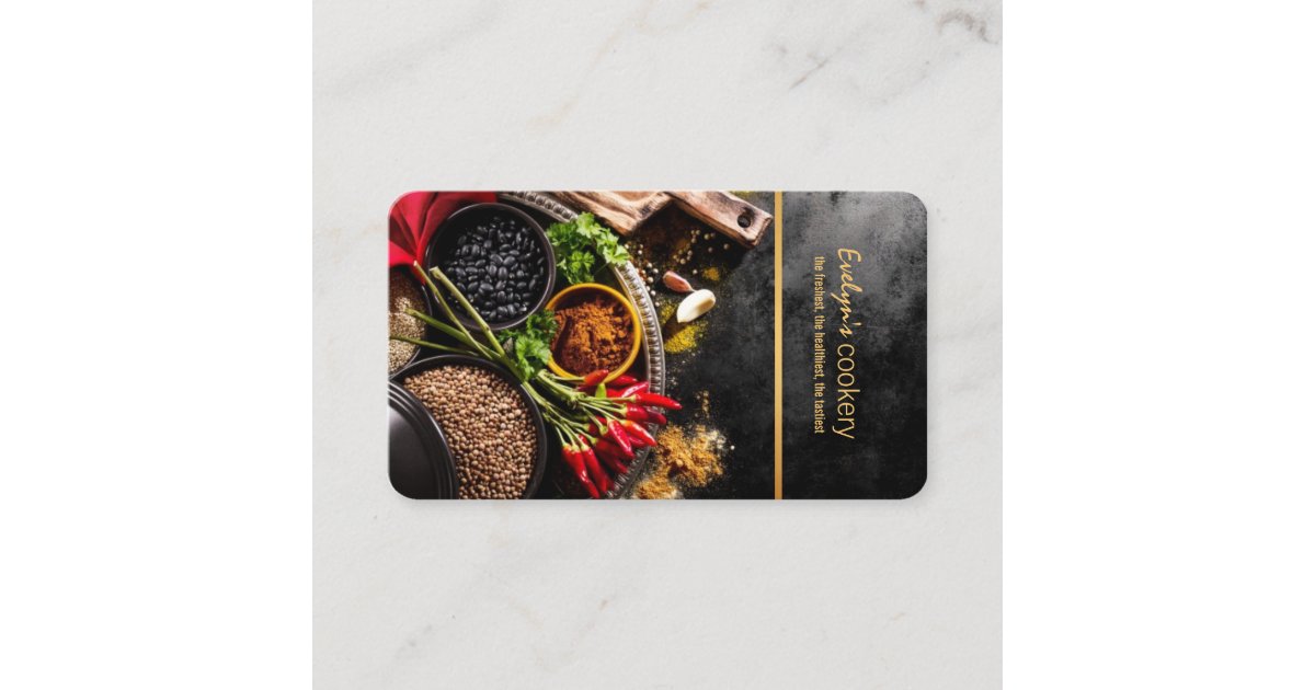 chili and spices restaurant business card | Zazzle