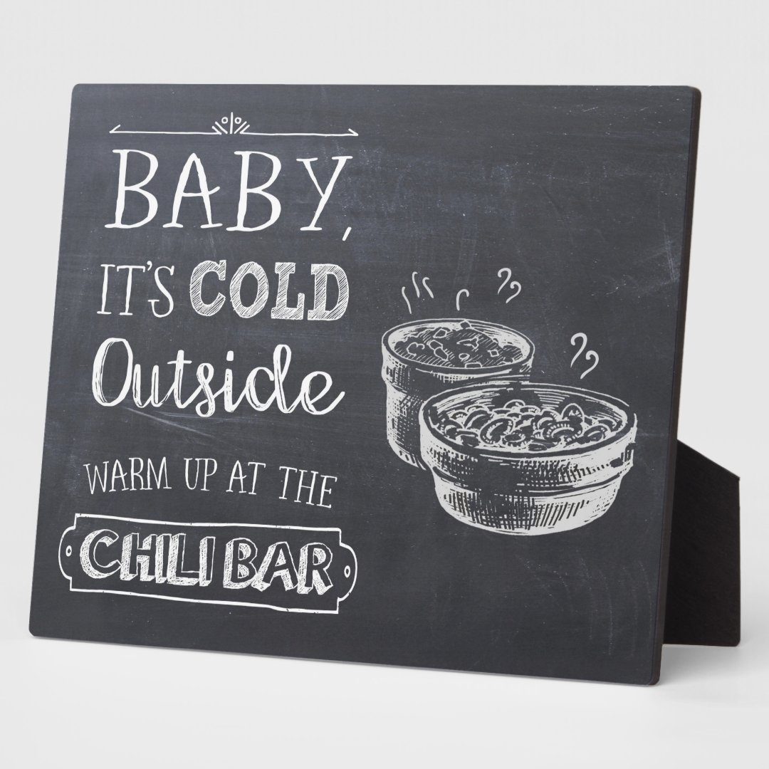 Chili Bar Sign Plaque | Zazzle